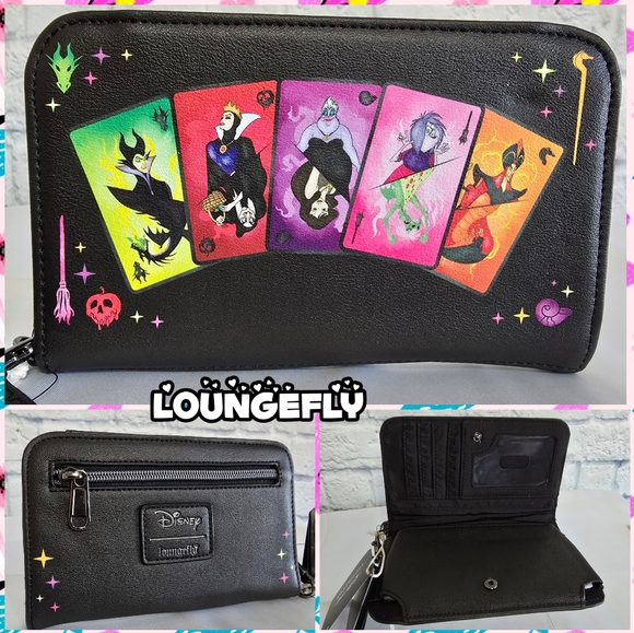 Loungefly | Bags | Loungefly Disney Villains Reflections Card Deck ...
